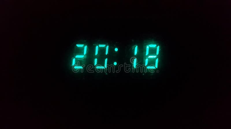 Electronic Clock Shows 2018 Year Stock Video - Video of panel, count ...