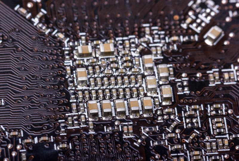 Electronic Collection - Computer Circuit Board Stock Image - Image of ...