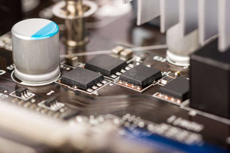 Electronic Collection - Computer Circuit Board Stock Image - Image of ...