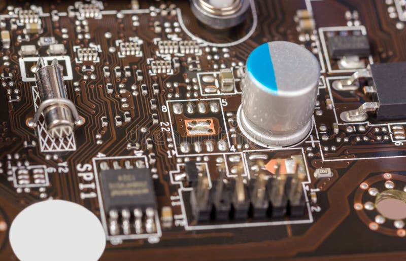 Electronic Collection - Computer Circuit Board Stock Photo - Image of ...