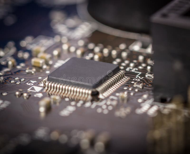 Electronic Collection - Computer Circuit Board Stock Image - Image of ...