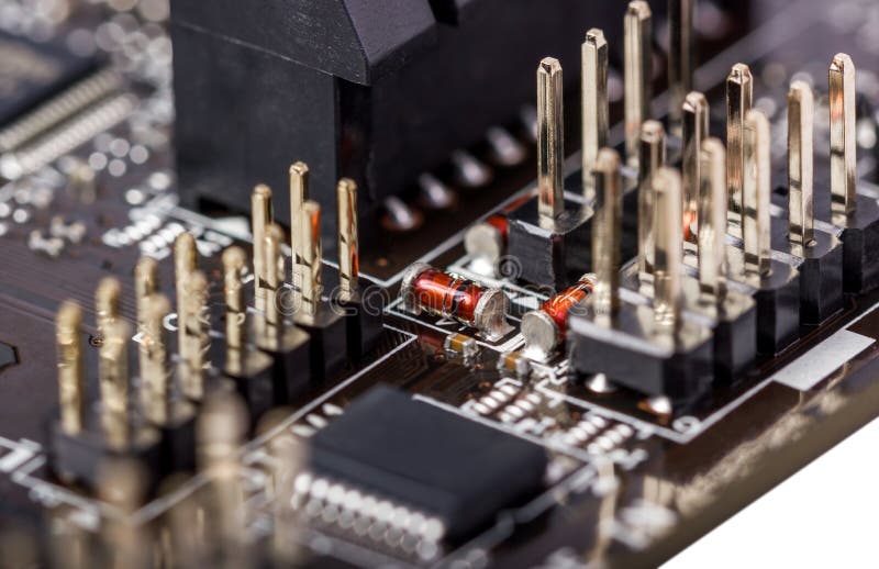 Electronic Collection - Computer Circuit Board Stock Photo - Image of ...