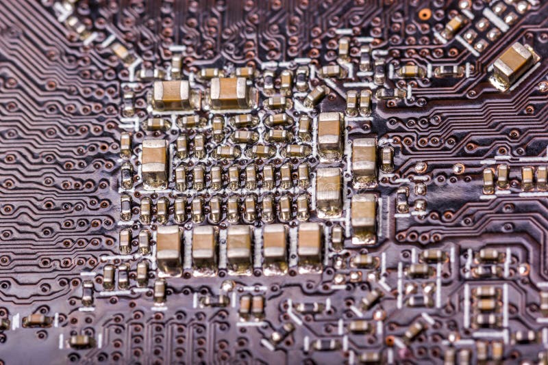 Electronic Collection - Computer Circuit Board Stock Image - Image of ...