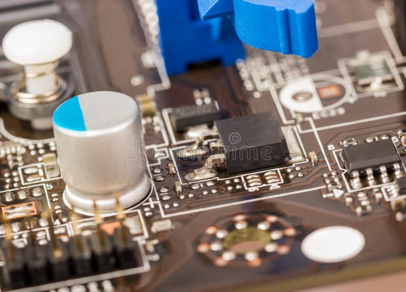 Electronic Collection - Computer Circuit Board Stock Photo - Image of ...