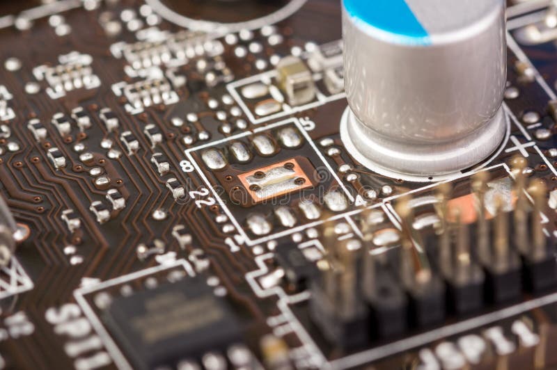 Electronic Collection - Computer Circuit Board Stock Image - Image of ...