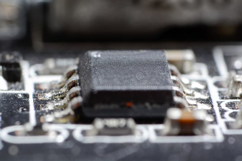 Electronic Collection - Computer Circuit Board with Radio Components ...