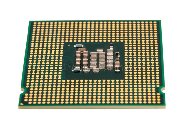 Electronic Collection Computer Cpu Processor Chip Isolated On Stock Image Image Of Binary