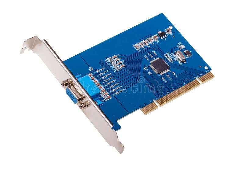 Old Video Capture Card for PC on a White Background Stock Photo - Image ...