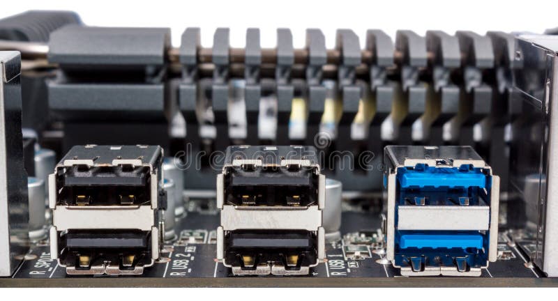 Electronic Collection - Connector of Computer Motherboard Stock Image ...