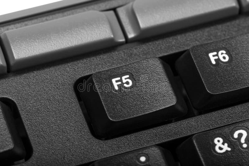 Electronic Collection - Detail Computer Key F5 Stock Photo - Image of ...