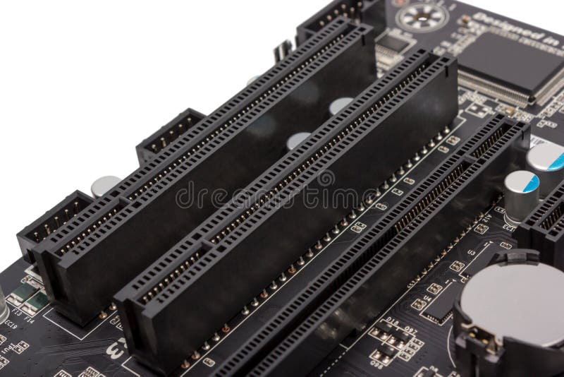 Electronic Collection - Digital Components on Computer Motherboa Stock ...