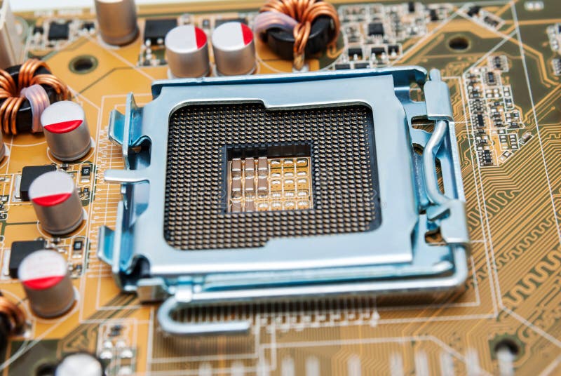 Electronic Collection - Empty CPU Socket Stock Photo - Image of ...