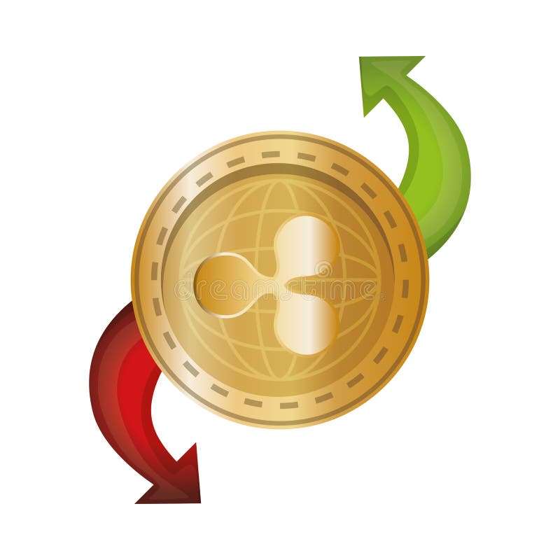 Electronic Commerce with Ripple Stock Vector - Illustration of market ...