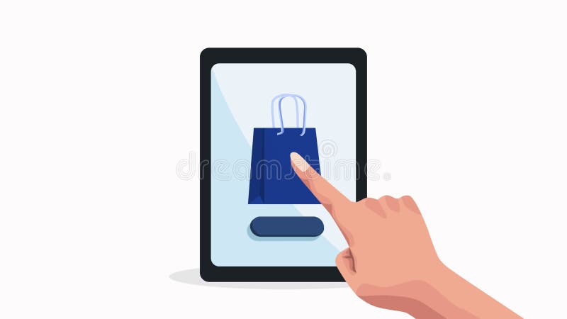 Electronic Commerce in Tablet Animation Stock Video - Video of motion ...