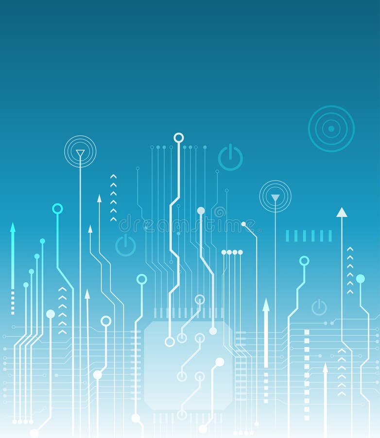 Electronic and Communication Background. Vector Illustration Stock ...
