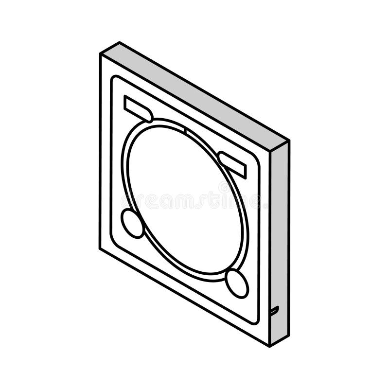 Electronic Compass Isometric Icon Vector Illustration Stock Vector ...