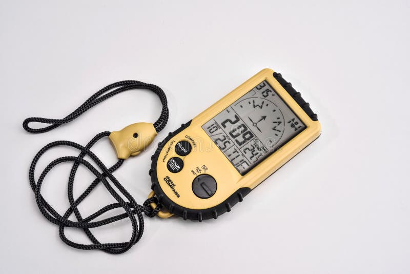 Digital Compass stock photo. Image of geocaching, hand - 61047076