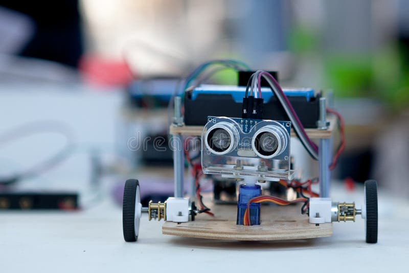 Electronic Component Connected with Breadboard in Laboratory ...