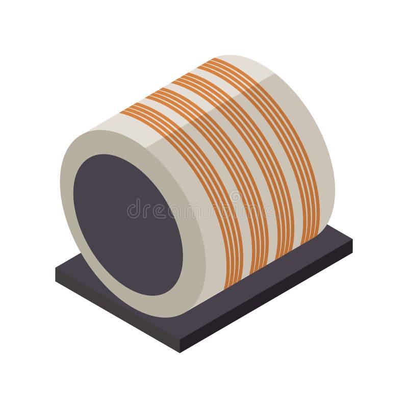 Electronic Component Isometric Set Vector Illustration Isolated on ...