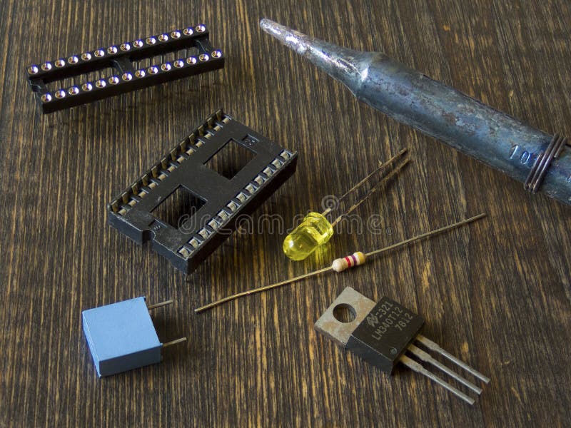 Electronic components stock photo. Image of component - 143525356