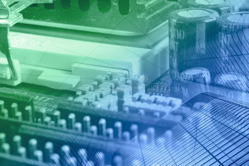 Electronic components stock image. Image of communication - 132811791