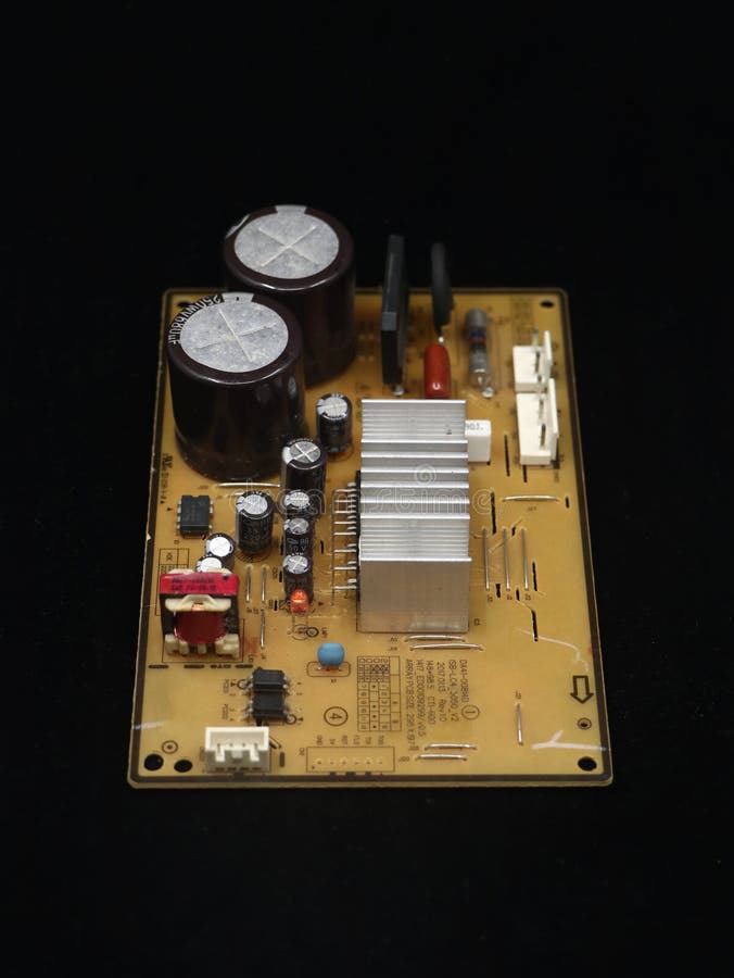 Electronic Components Assembly on a Power Control Inverter Circuit ...