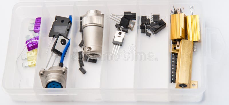 Electronic components stock photo. Image of outlet, objects - 65159668
