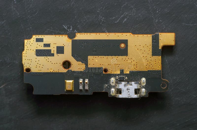 Electronic Components Close-up of Circuit Board Details Stock Image ...