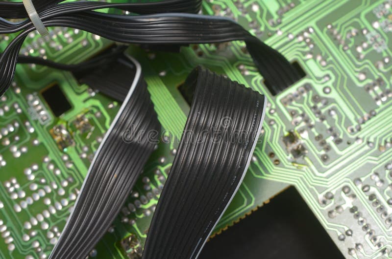 Electronic Components Close-up of Circuit Board Details Stock Image ...