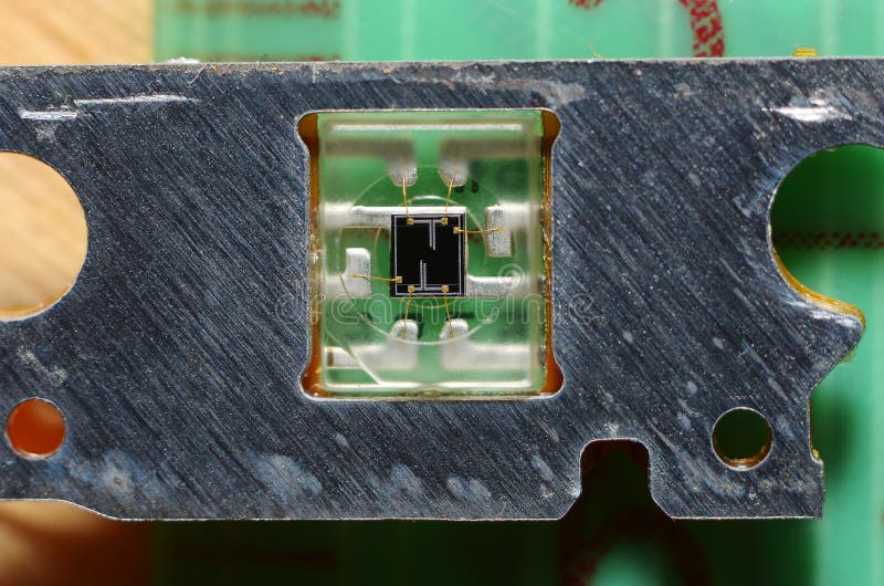 Electronic Components Close-up Details Circuit Board Parts Stock Photo ...