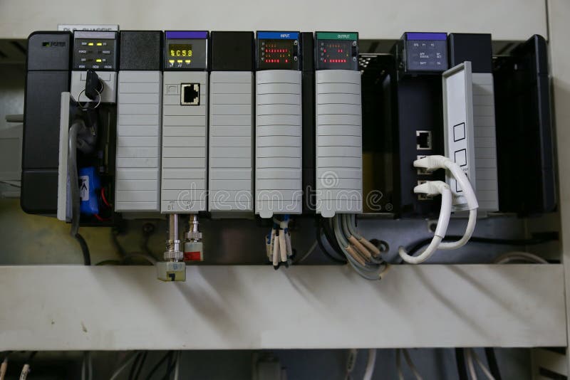 Electronic Components in Control System. the Circuit of Control System ...