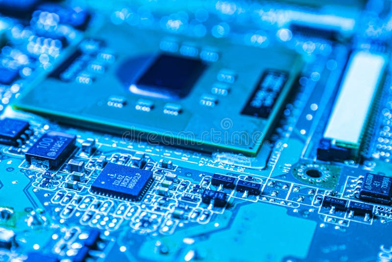 Detail of Components on a Computer Motherboard.. Editorial Stock Image ...