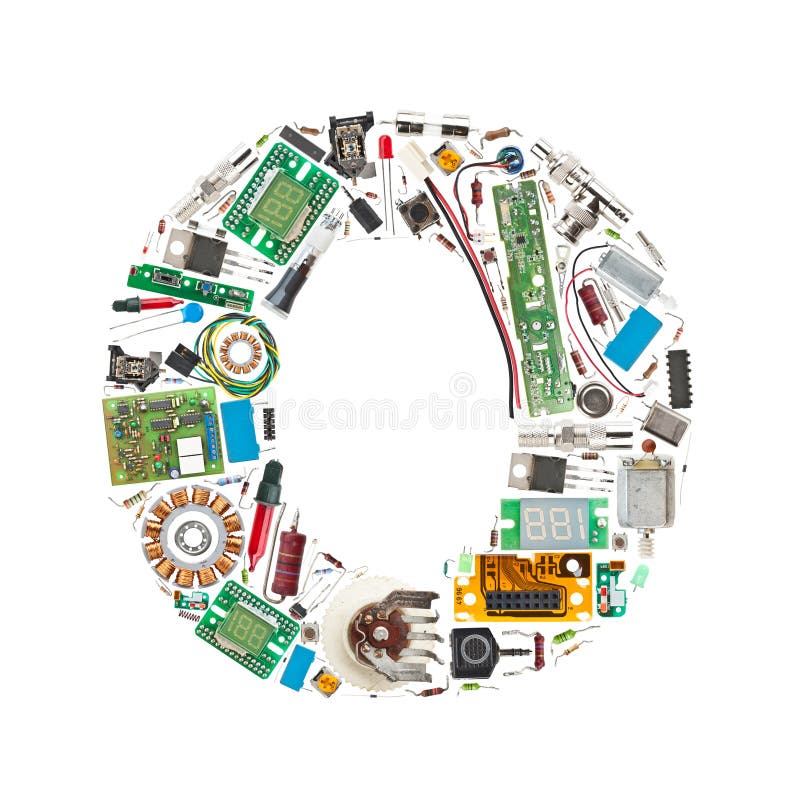 Electronic components stock illustration. Illustration of electronics ...