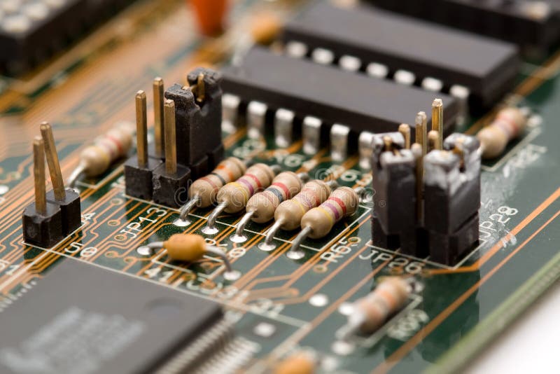 Electronic Components Macro Stock Image - Image of electricity ...