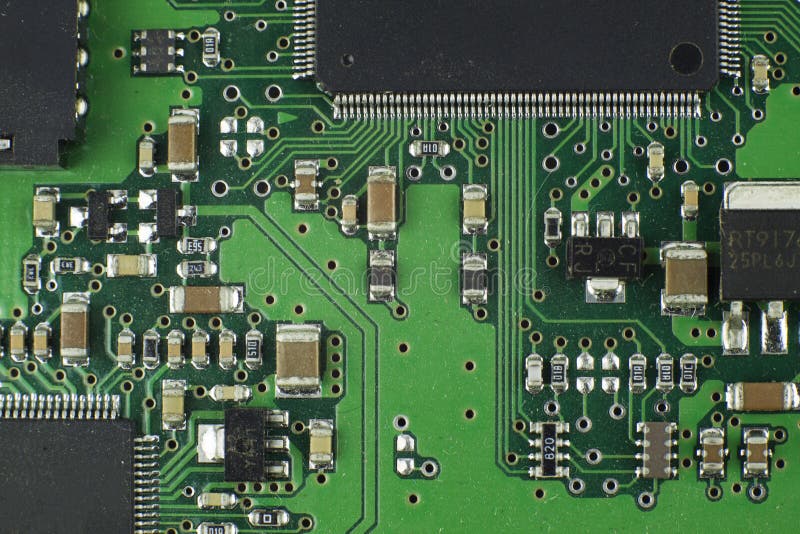 Electronic Components / Macro Shoot Stock Image - Image of connection ...