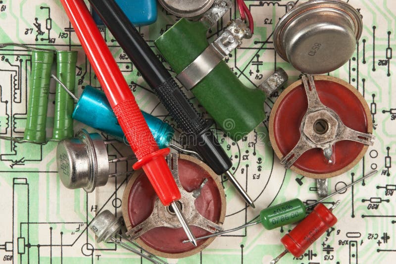 Electronic components stock photo. Image of shape, work - 133291548