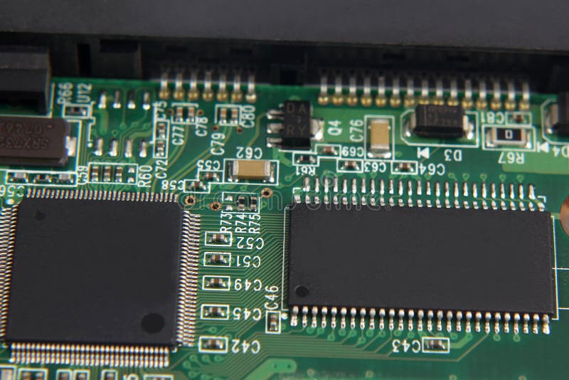Electronic Panel Board. Basis of Electronic Devices and Parts Stock ...