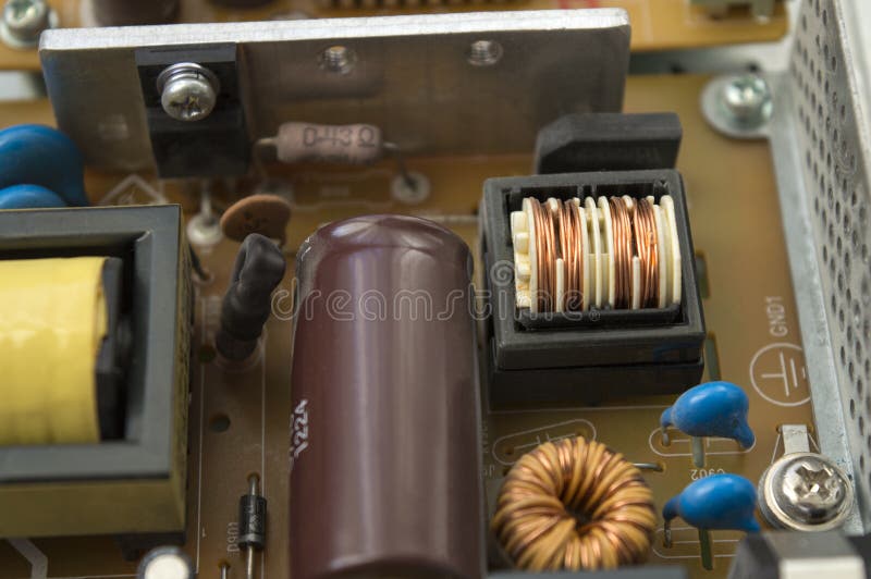 Electronic Components of PC Micro Chip Stock Photo - Image of concept ...