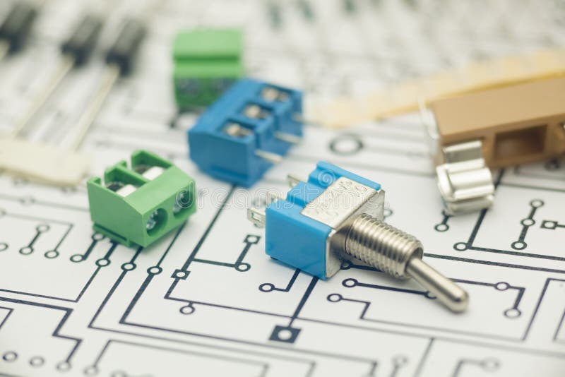 Electronic components stock image. Image of components - 72068763