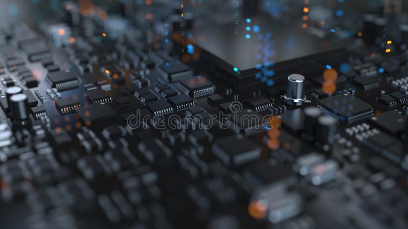 The Variety of Different Types of Chips and Electronic Components Stock ...