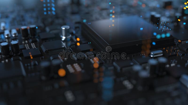 The Variety of Different Types of Chips and Electronic Components Stock ...