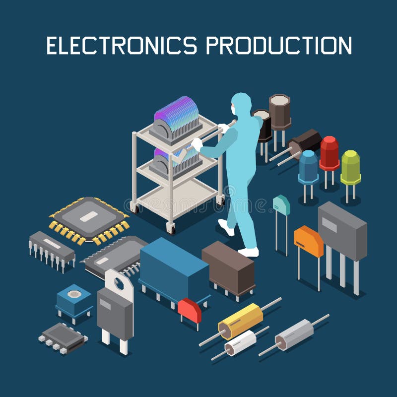 Isometric Semiconductor Laboratory Stock Illustrations – 119 Isometric ...