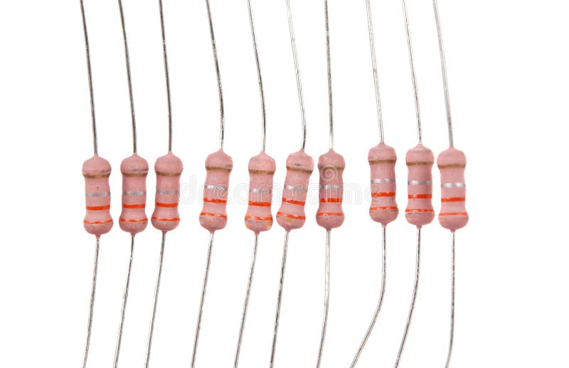 Electronic Components, Resistor Stock Image - Image of isolated ...