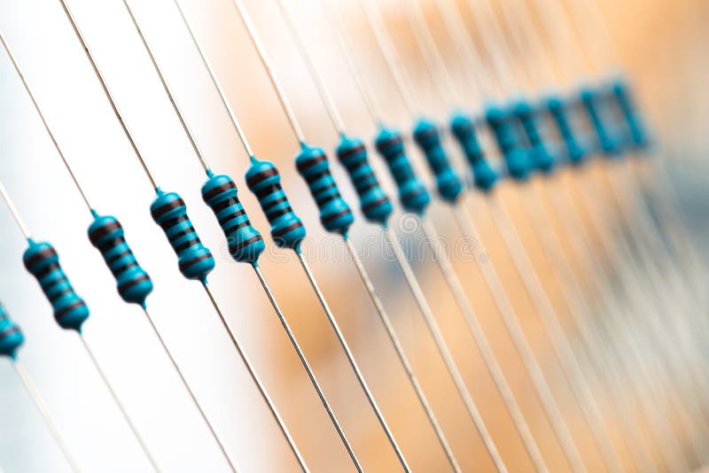 Electronic Components: Resistors on Paper Tape - Image Stock Image ...