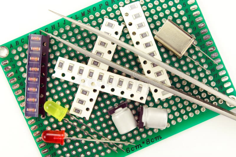 Electronic Components White Background Stock Photos - Download 2,115 ...