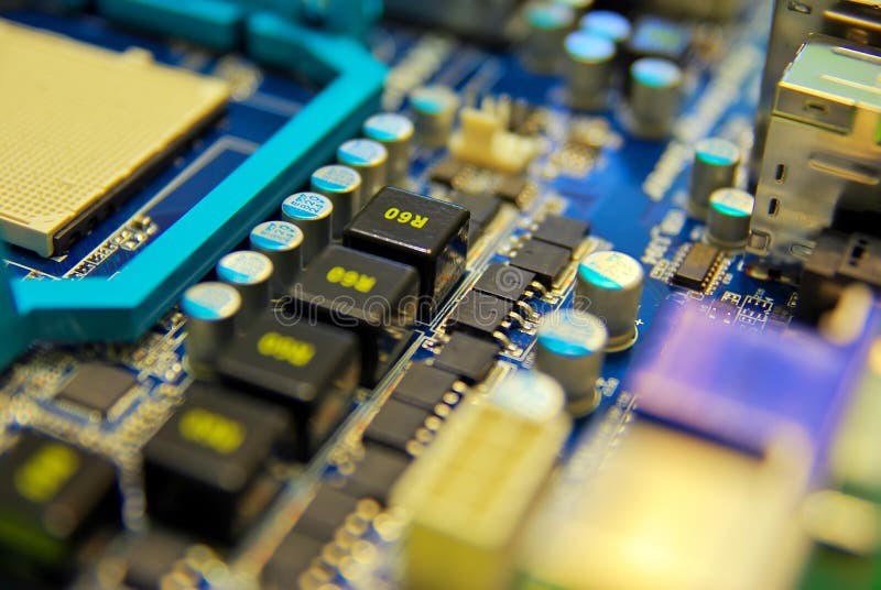 Electronic Computer Device. Stock Image - Image of data, connection ...