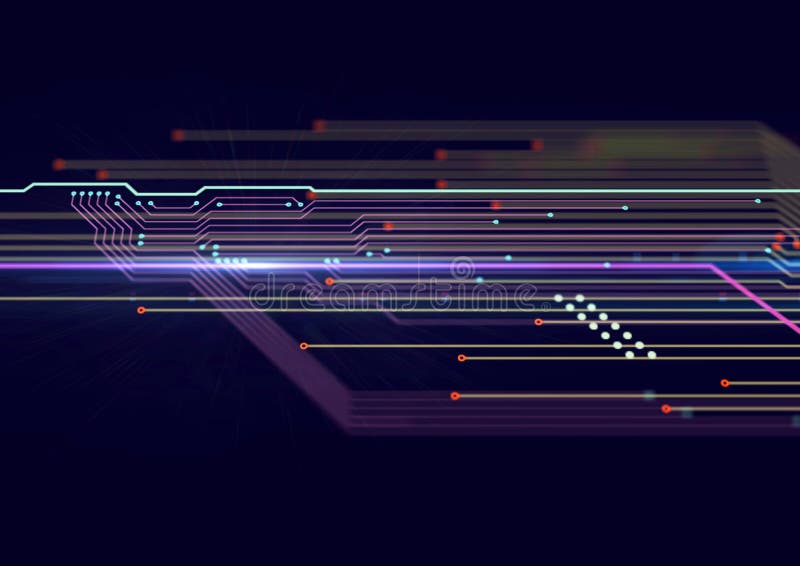 Electronic Computer Hardware Technology. Template Design Stock ...