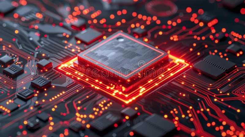 Electronic Computer Hardware Technology Circuit Board Backdrop for ...