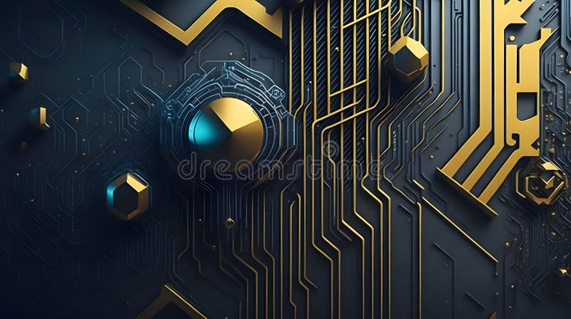 Electronic Computer Hardware Technology. Motherboard Digital Chip. Tech ...