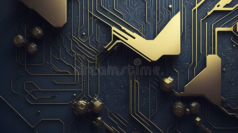 Electronic Computer Hardware Technology. Motherboard Digital Chip. Tech ...